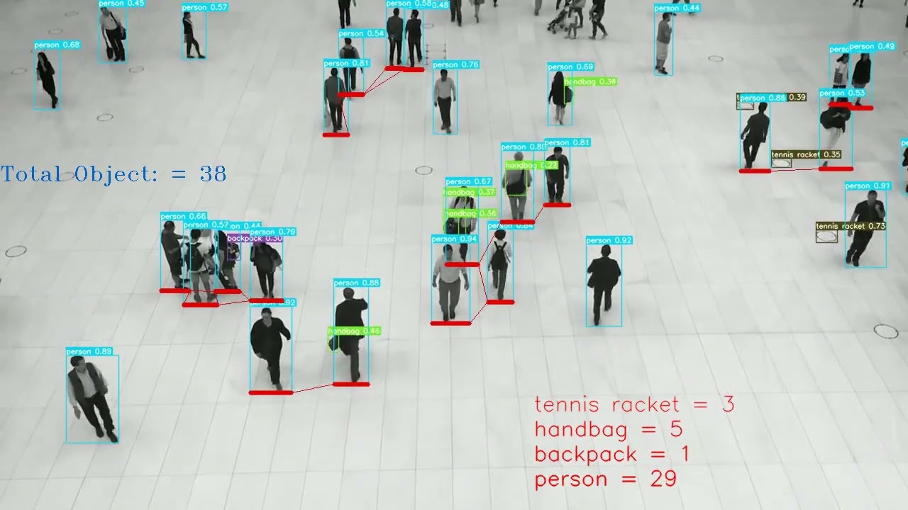 People Distance Detector v1.4 - YouTube