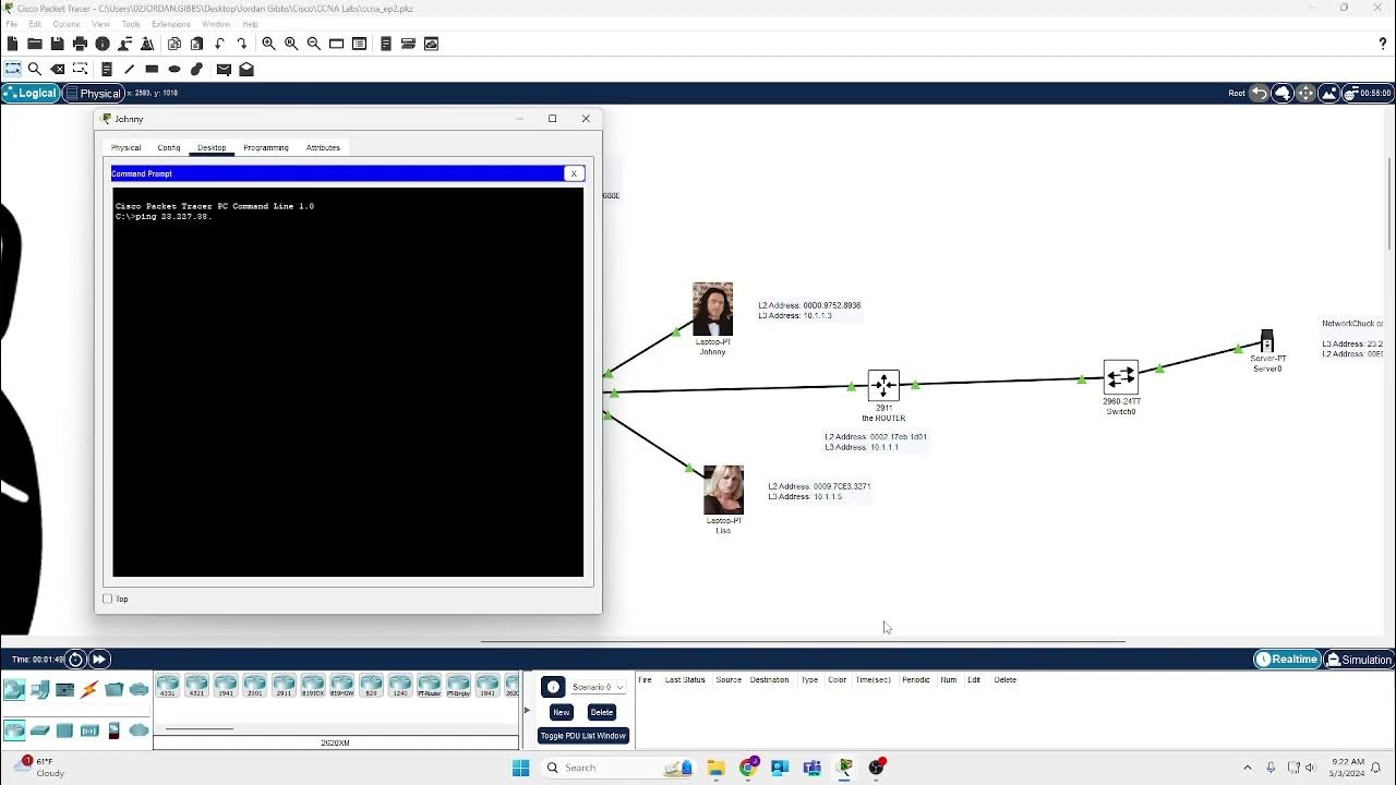 Trying to learn Networking through NetoworkChuck r&d - YouTube