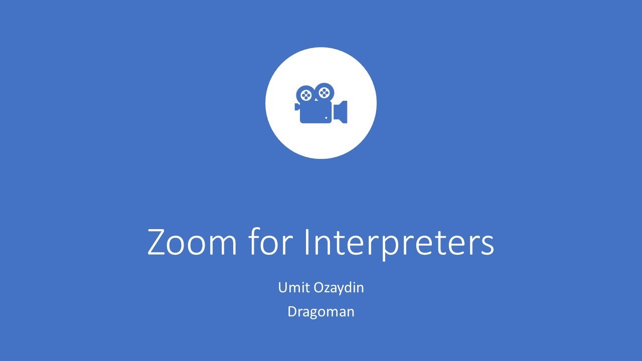 Zoom for Interpreters - YouTube
