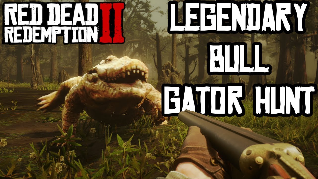 Red Dead Redemption 2 Legendary Bull Gator - Tomahawk PC/PS4 - YouTube