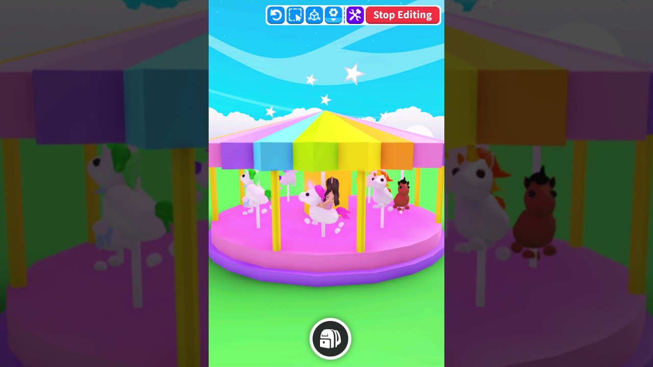 Building a MERRY-GO-ROUND using the NEW tools in Adopt me! Clone ...