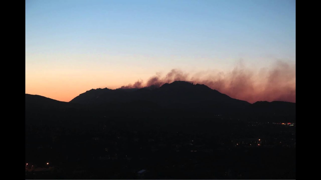 Sunset Time Lapse of the Doce Fire in Prescott - YouTube