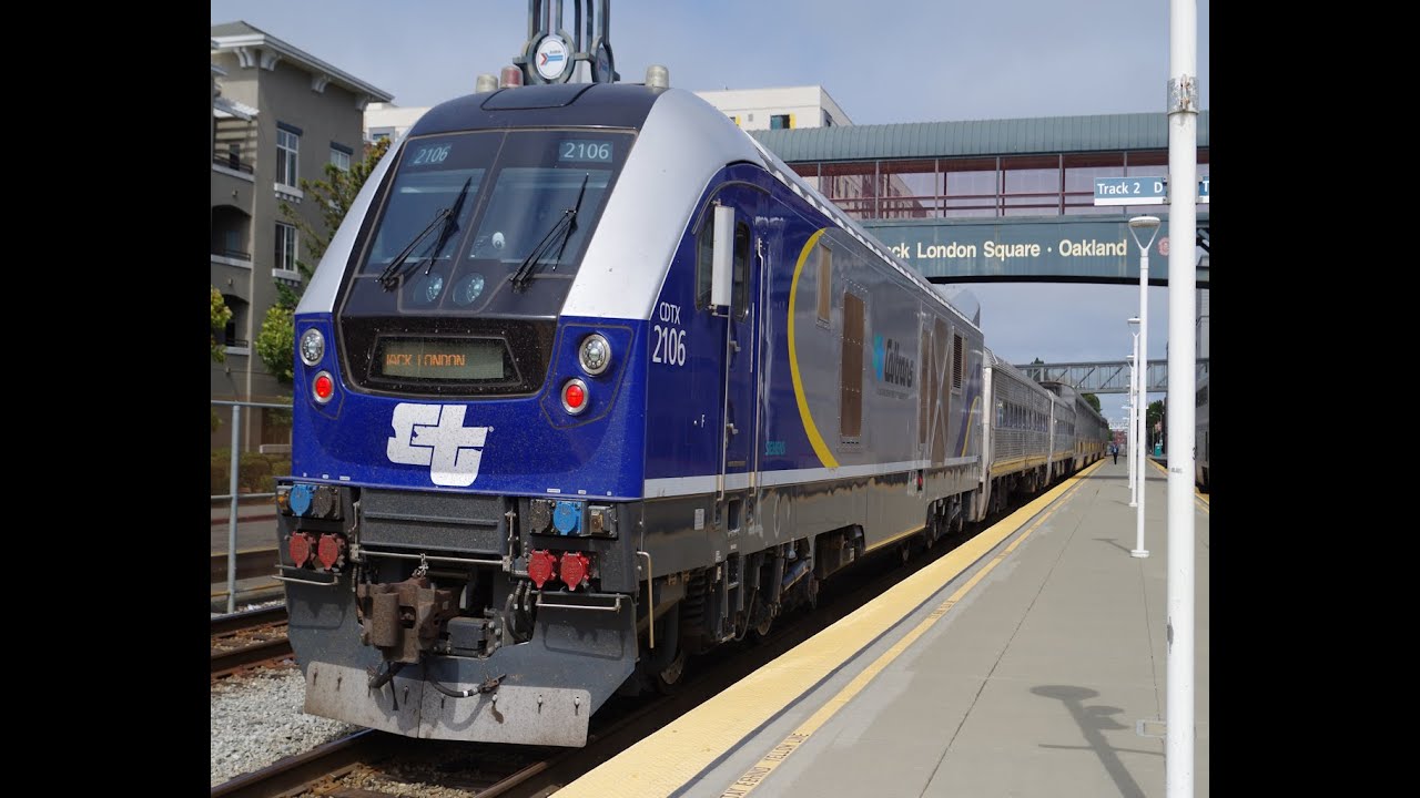 Amtrak San Joaquins Modesto to Oakland - YouTube