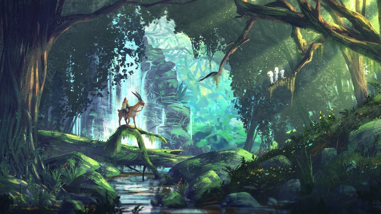 Princess Mononoke Forest Scene