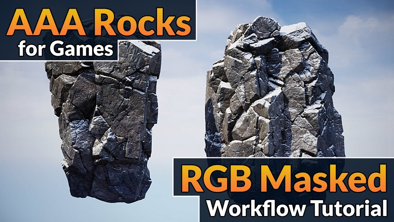 AAA Rocks for Games - RGB Masked Workflow Tutorial - YouTube