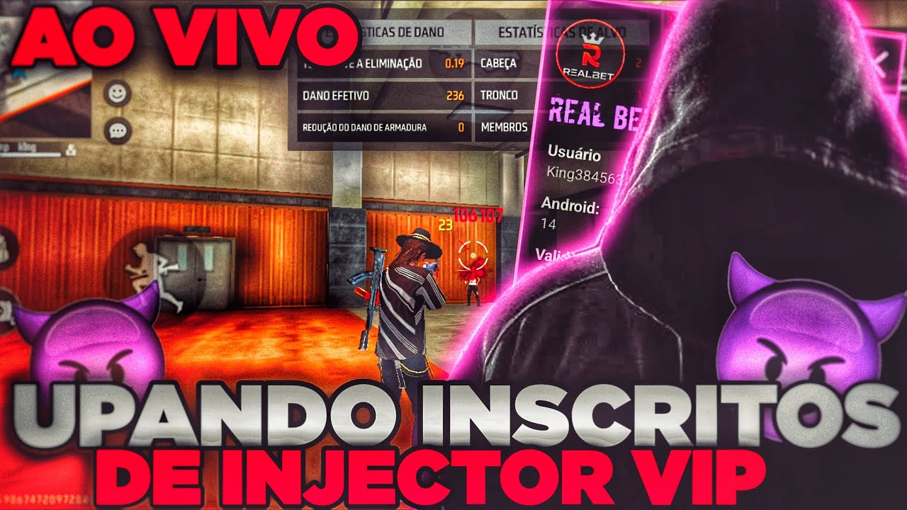 🔴 AO VIVO AGORA 🔥 UPANDO INSCRITOS DE INJECTOR VIP - BALA MÁGICA SAFE ...