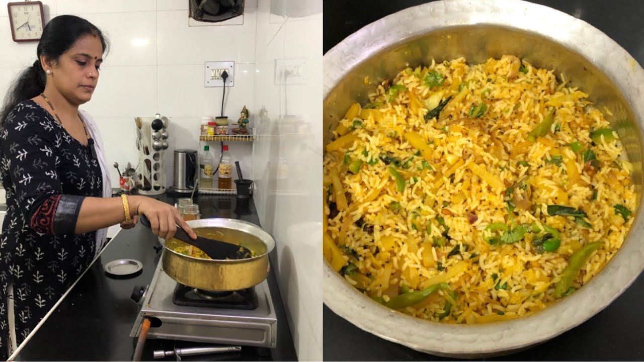 Wednesday |Tiffin Box recipe |Cabbage potato rice - YouTube