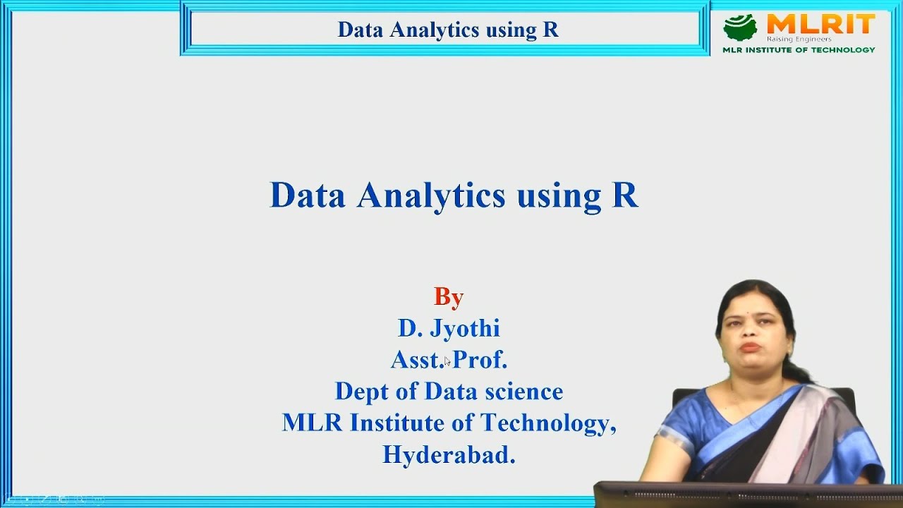 LEC02| Data Analytics Using R | Changing Classes in R Programming by Mrs. D.Jyothi - YouTube
