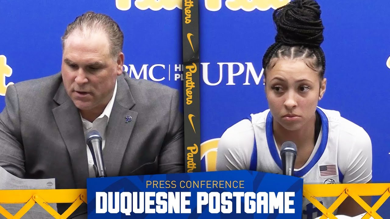 Pitt Women's Basketball | Duquesne Postgame | Tory Verdi and MaKayla ...