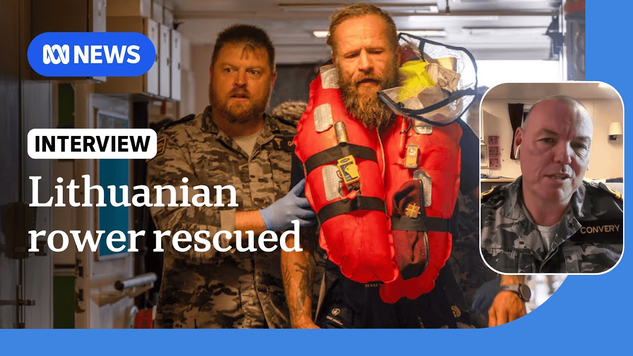 Lithuanian rower rescued by Australian navy after being caught in ...