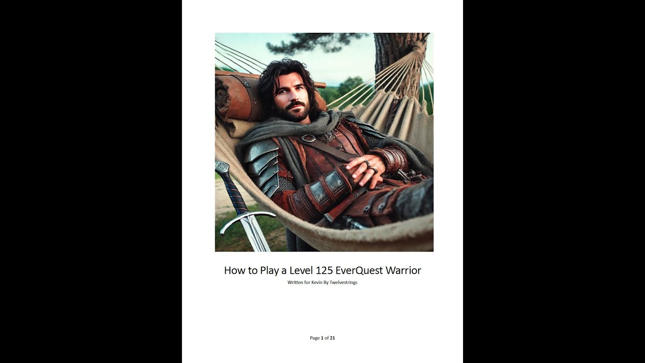 125 EverQuest Warrior Guide for Kevin (No need to Watch the Video; Link ...