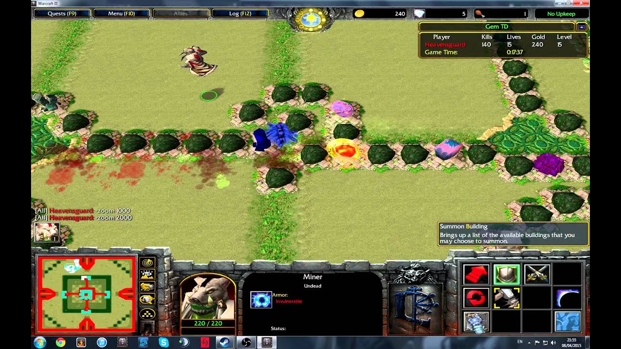 Warcraft 3 - Gem TD - YouTube