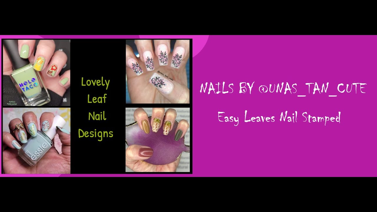 Stamping Saturdays - Pretty Fingers By Robin Easy Leaves Nail Art ...