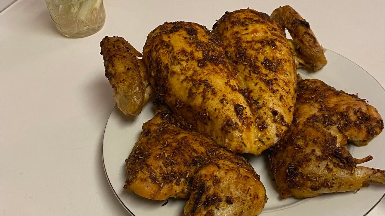 Delicious Skinless Spatchcock Chicken - YouTube