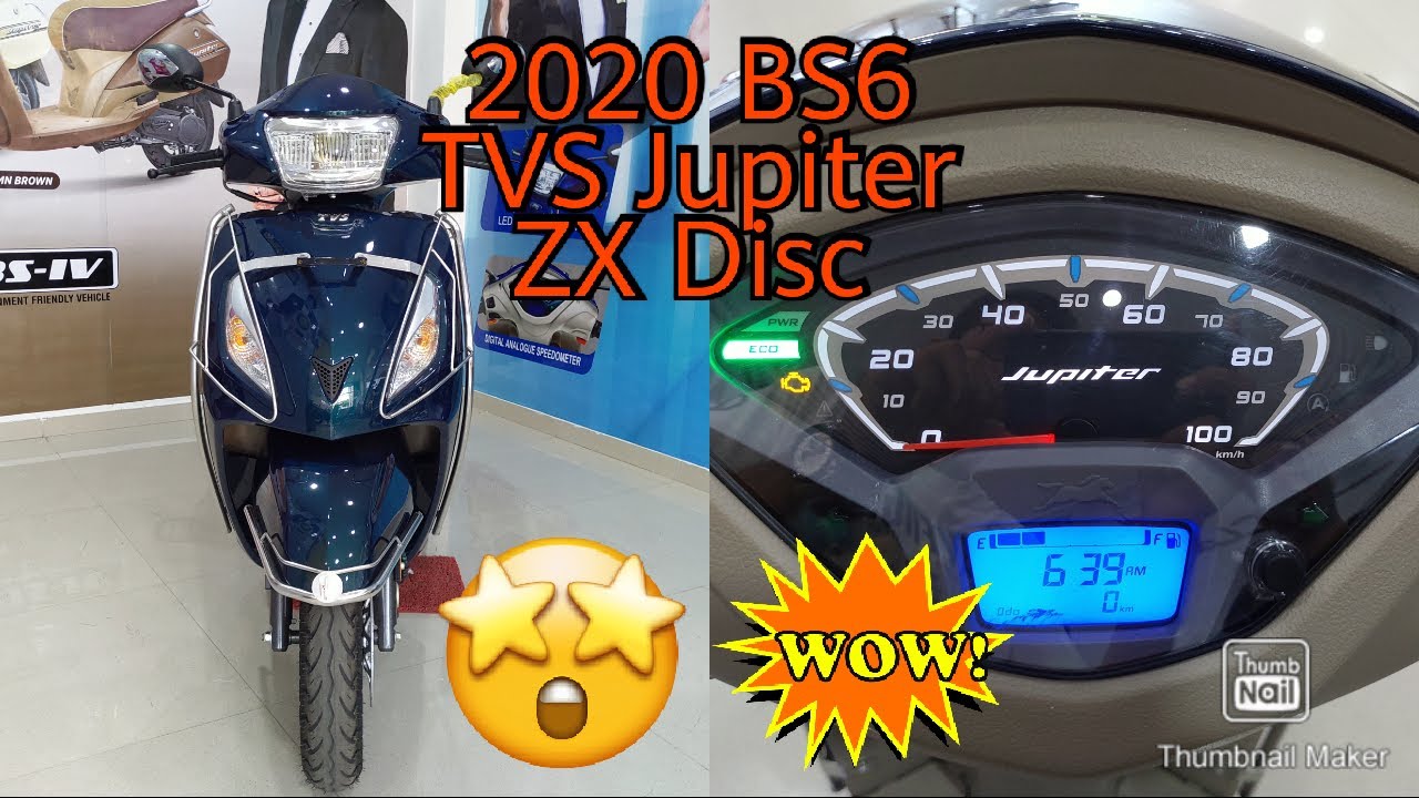 2020 BS6 TVS Jupiter ZX Disc | Specifications | Features | and exhaust ...