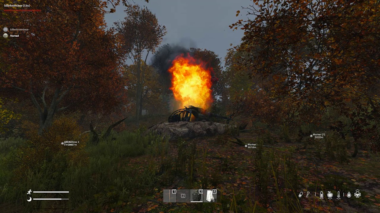 Helicopter explosion in Dayz - YouTube