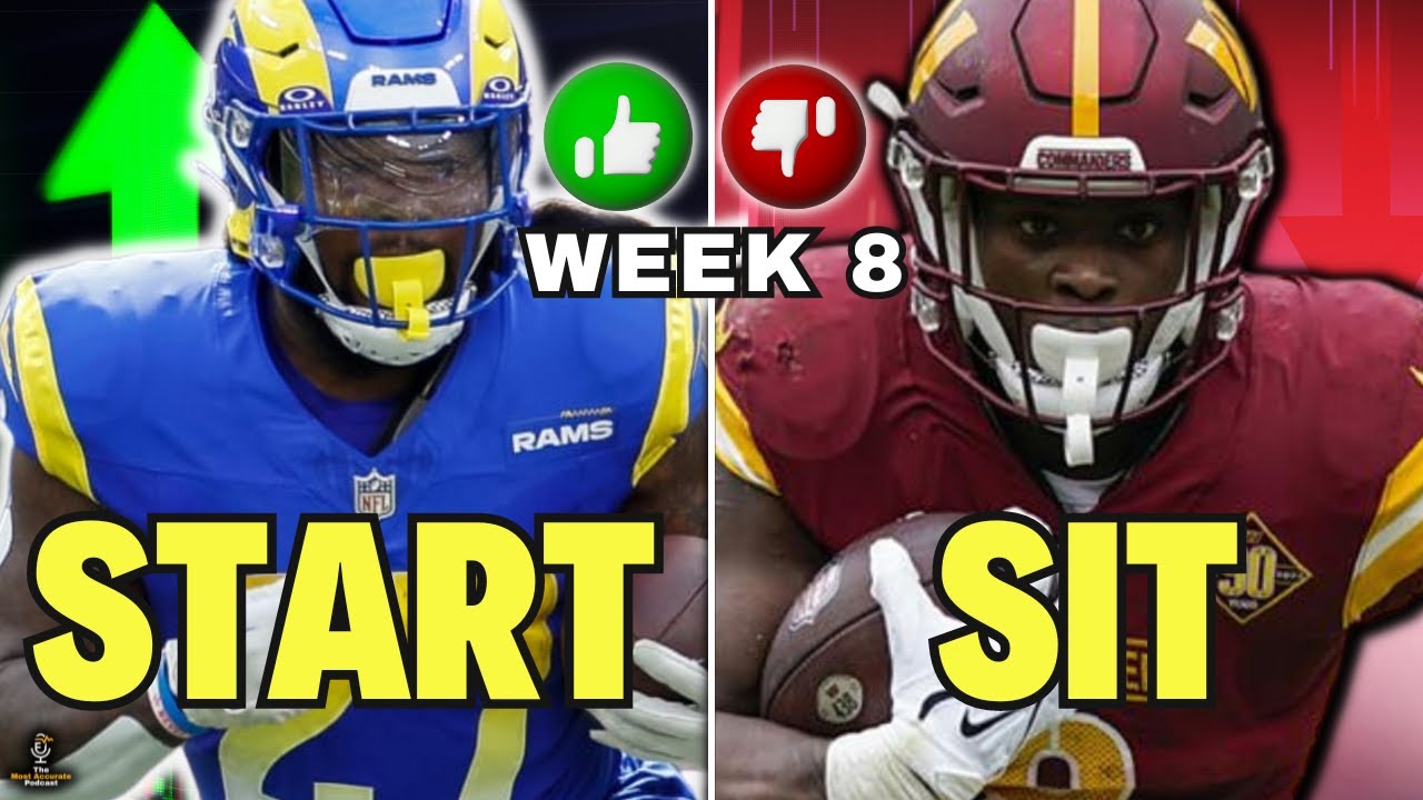 Your COMPLETE Week 8 Fantasy Football MATCHUPS Playbook | MUST Starts ...