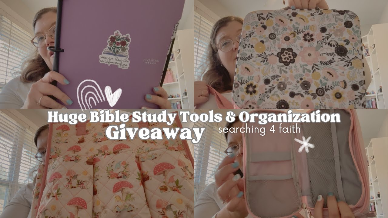 Giveaway! | Bible Study Tools & Organization | Giveaway Closed - YouTube