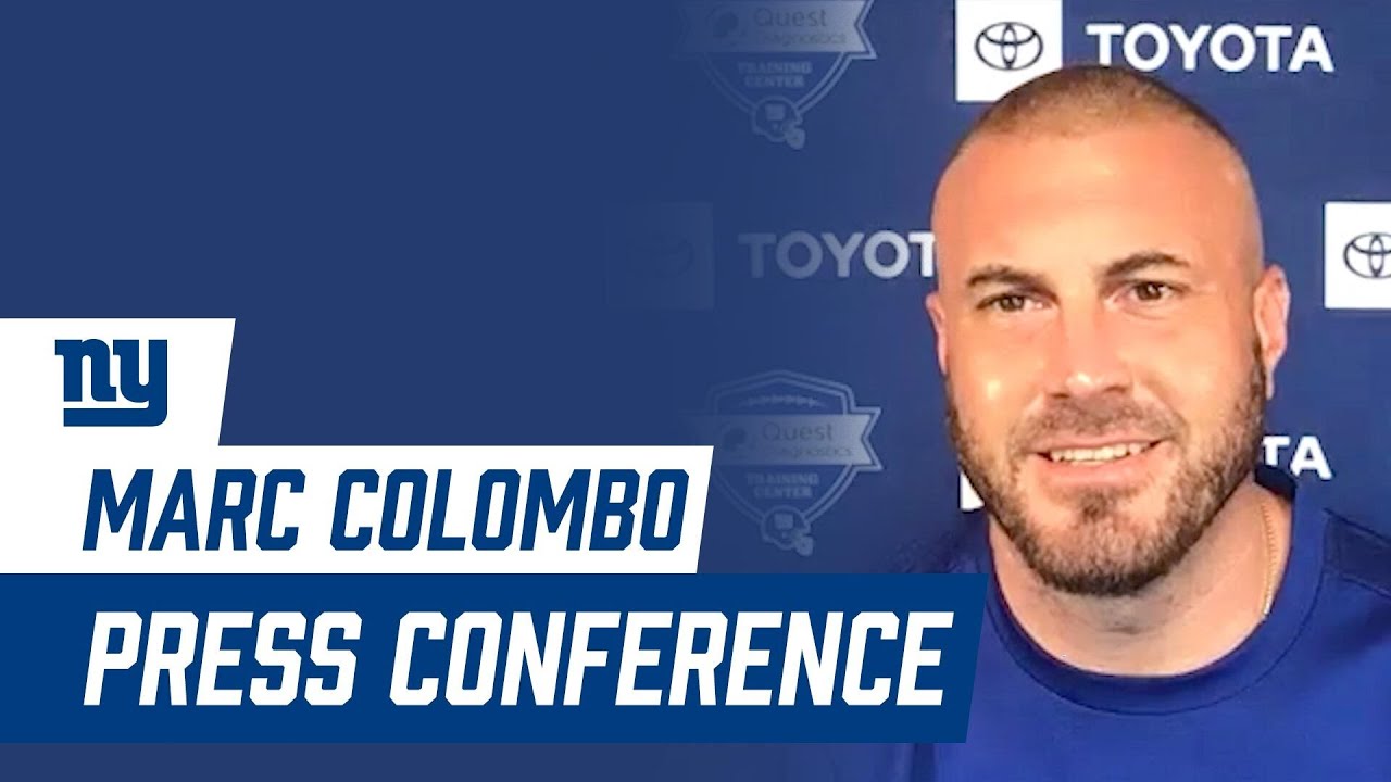OL Coach Marc Colombo: Rookie Matt Peart is a Tremendous Athlete | New ...