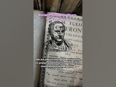 Roman Philosopher Cicero 10 Wise Sayings - YouTube