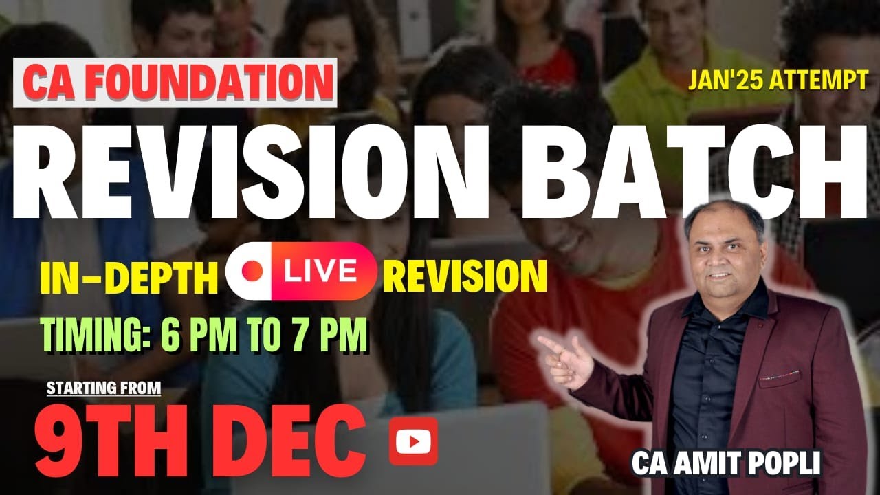 Lect. 7 CA Foundation Business Laws || Revision of Partnership Act || Exams Jan'25 || CA Amit ...