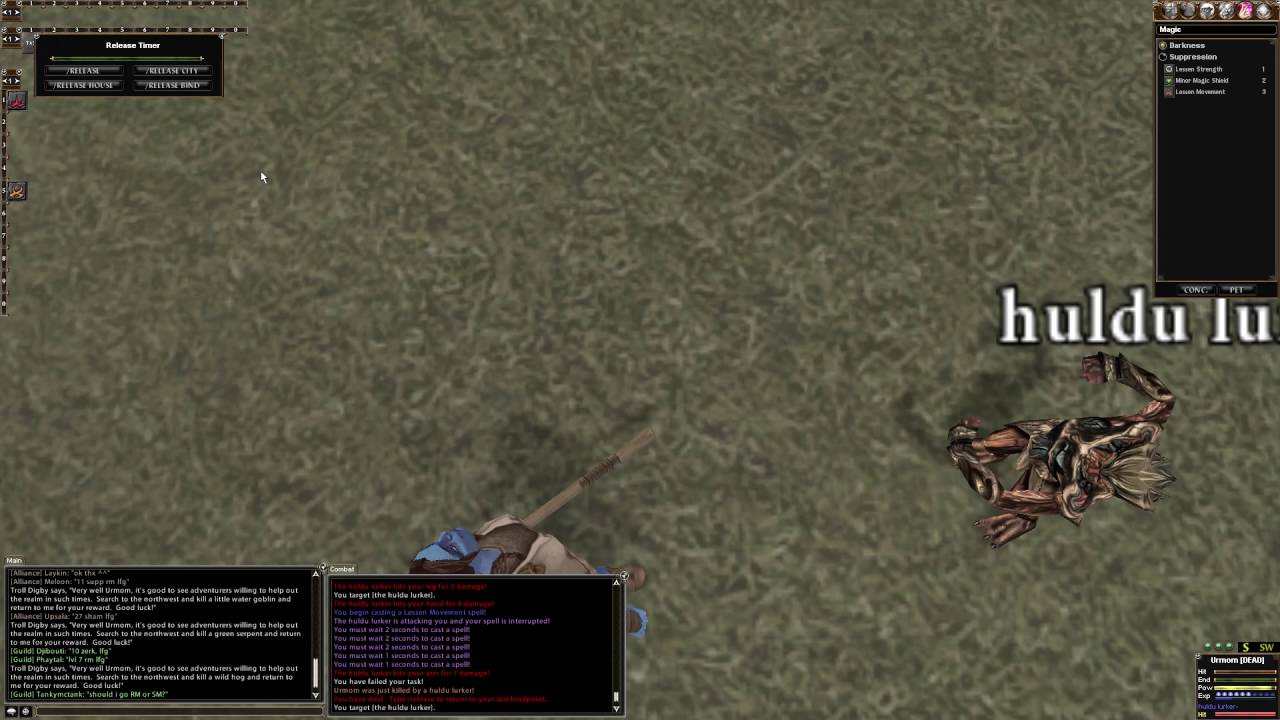 Aggro and death - Dark Age of Camelot Uthgard Beta - YouTube