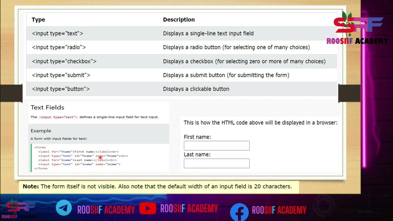Day 5: HTML Form - YouTube