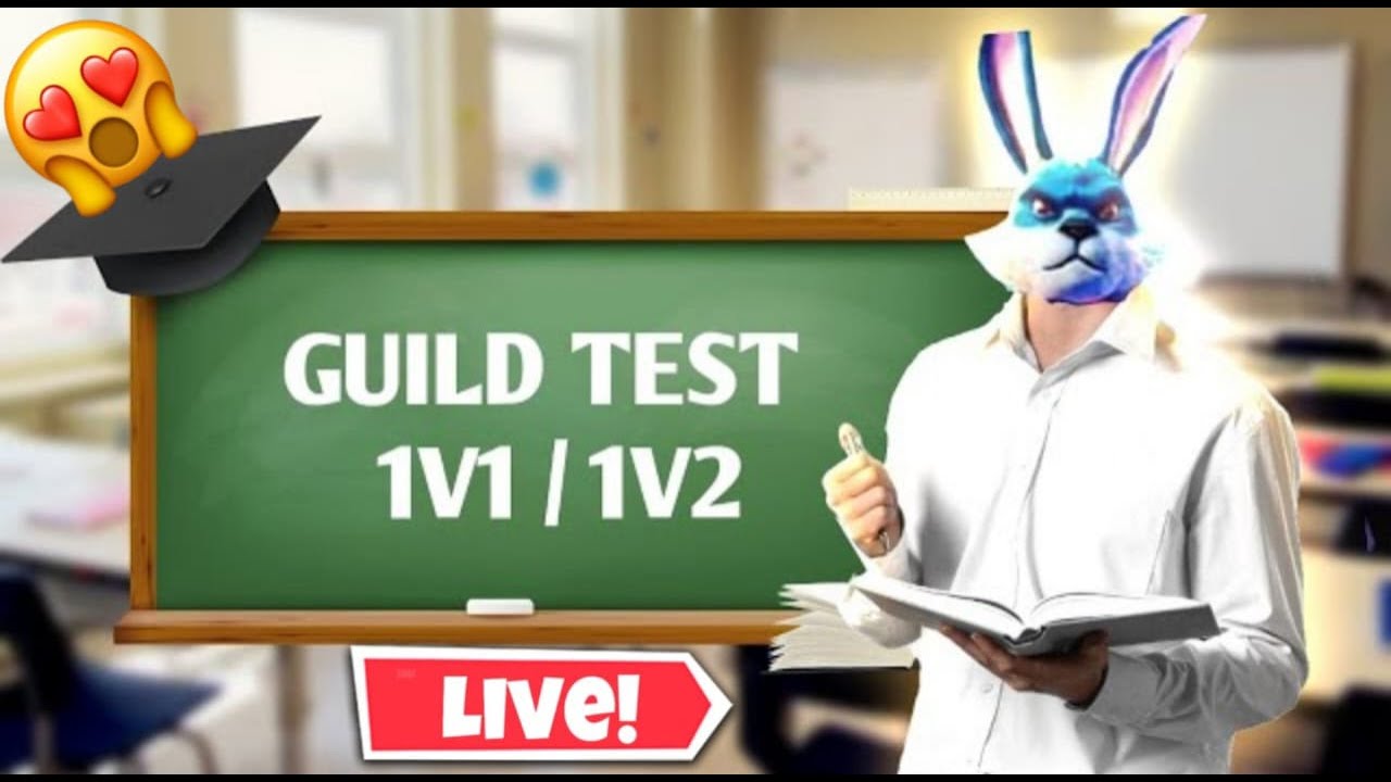 FREE FIRE GUILD TEST | LIVE FF LIVE GUILD TESTING || LIVE GUILD TEST 1 ...