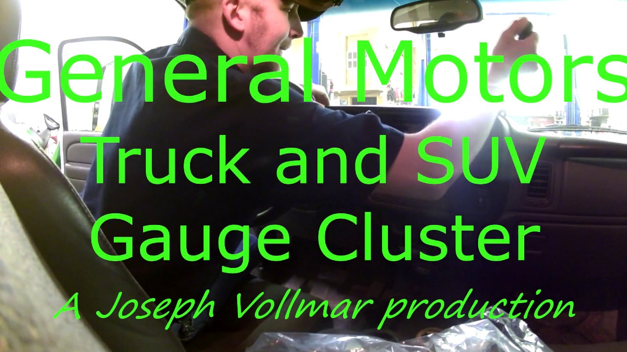General Motors Truck and SUV Gauge Cluster - YouTube