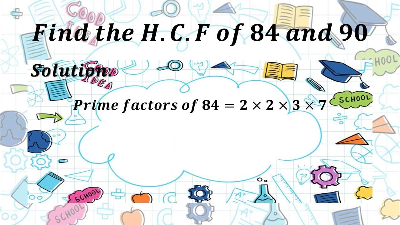 how to calculate H.C.F by prime factorization method #hcf find H.C.F of ...