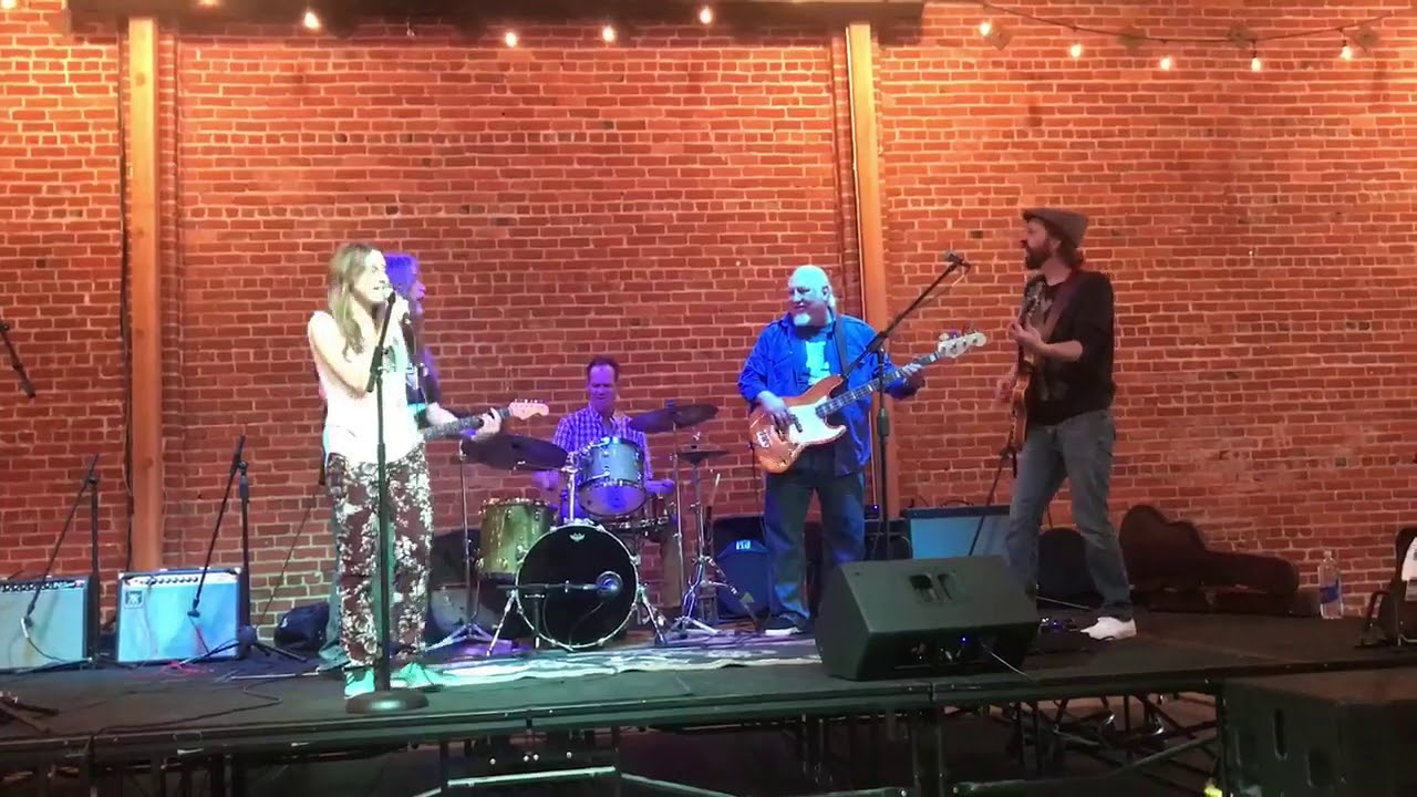 Rose with the Bob Gonzalez band Singing respect on Father's Day 2018 ...