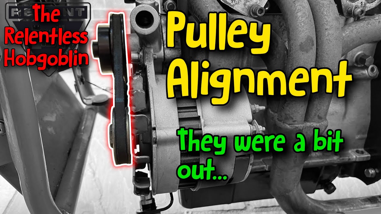 Reliant 850 Trike - Pulley Alignment For Water Pump and Alternator ...
