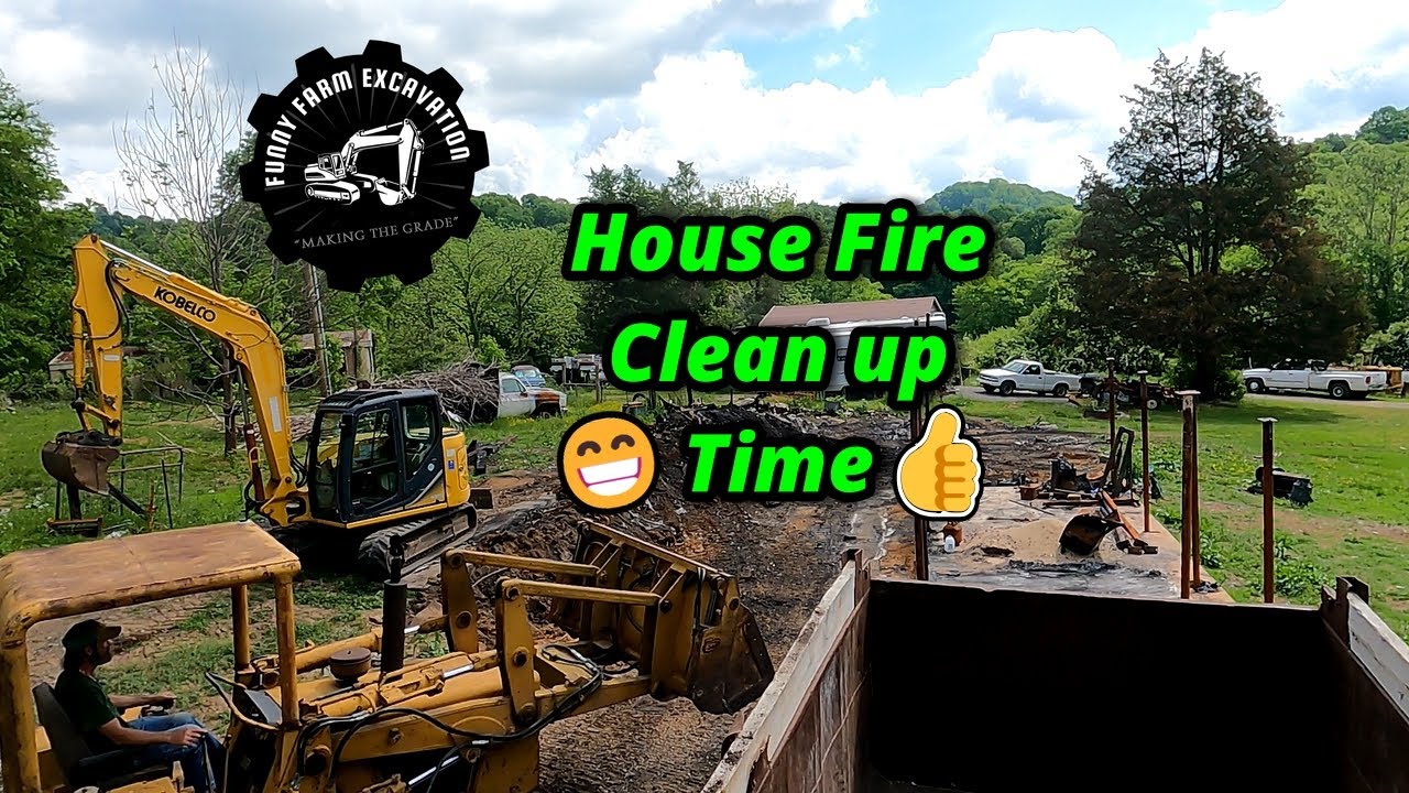 Cleaning up after a house fire - YouTube