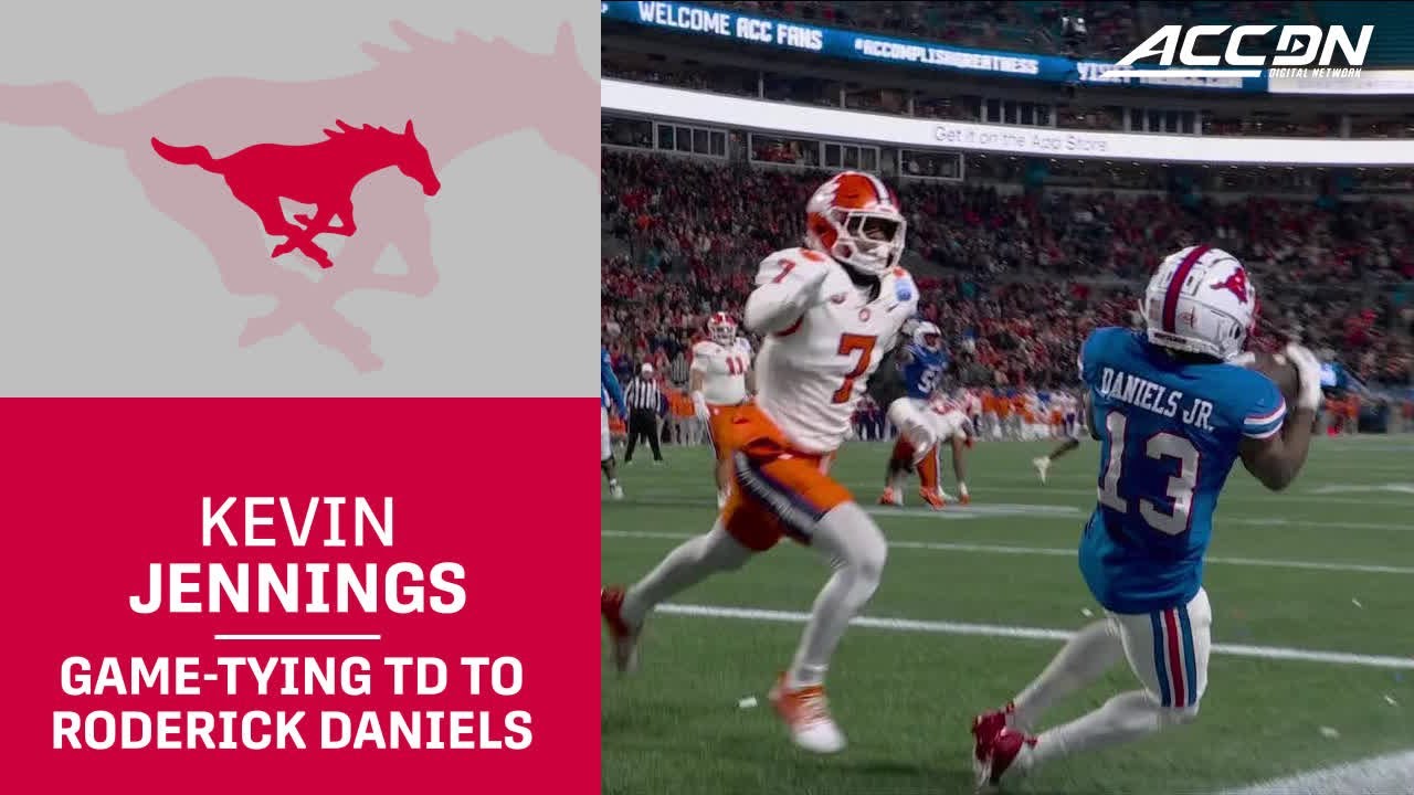 SMU's Kevin Jennings Connects With Roderick Daniels Jr. For Game-Tying ...