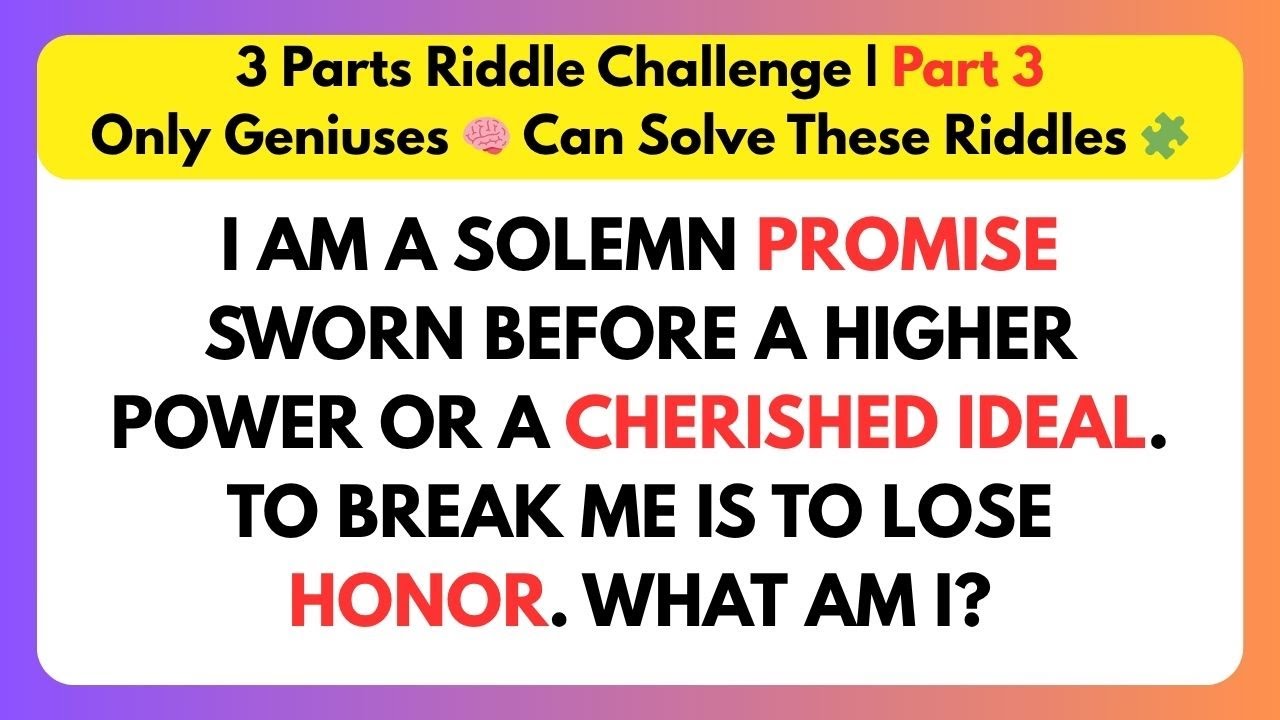 ONLY A GENIUS CAN SOLVE THESE RIDDLES 🧩 | 10 TRICKY RIDDLES THAT'LL ...