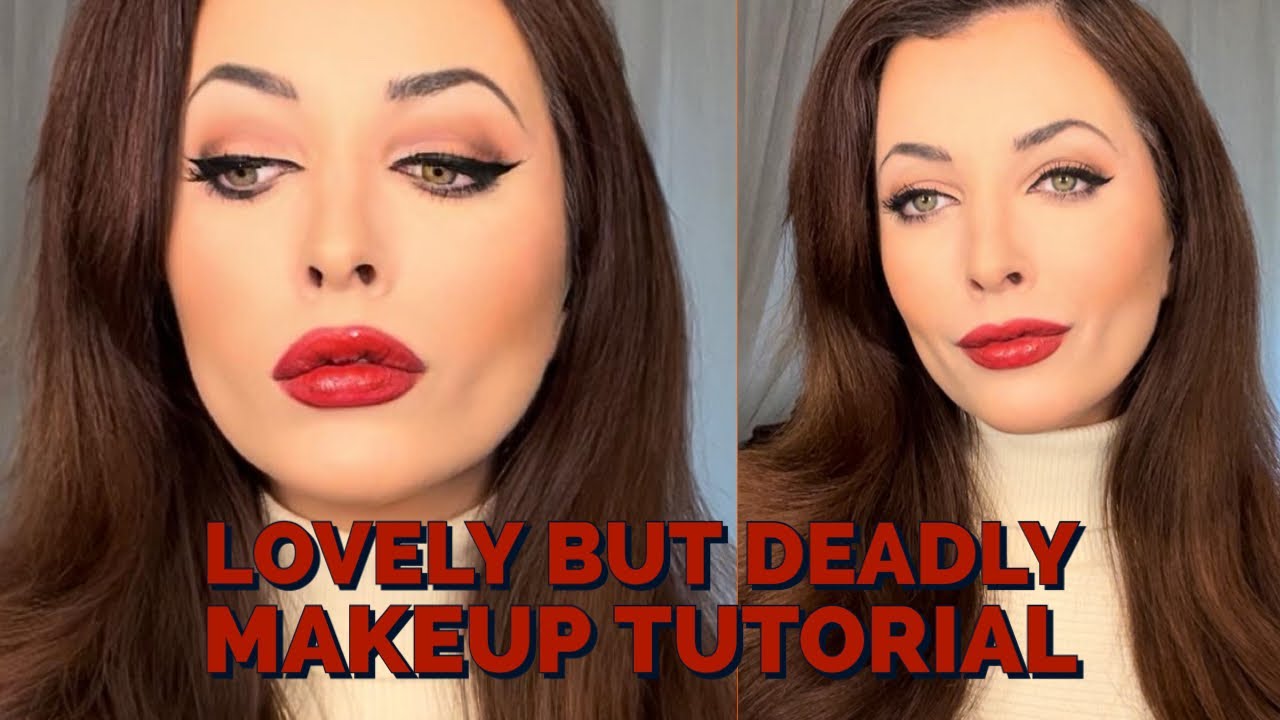 Lovely but Deadly Makeup Tutorial | 1950s Femme Fatale Inspired Look ...