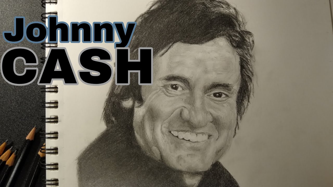 Drawing of Johnny Cash - YouTube