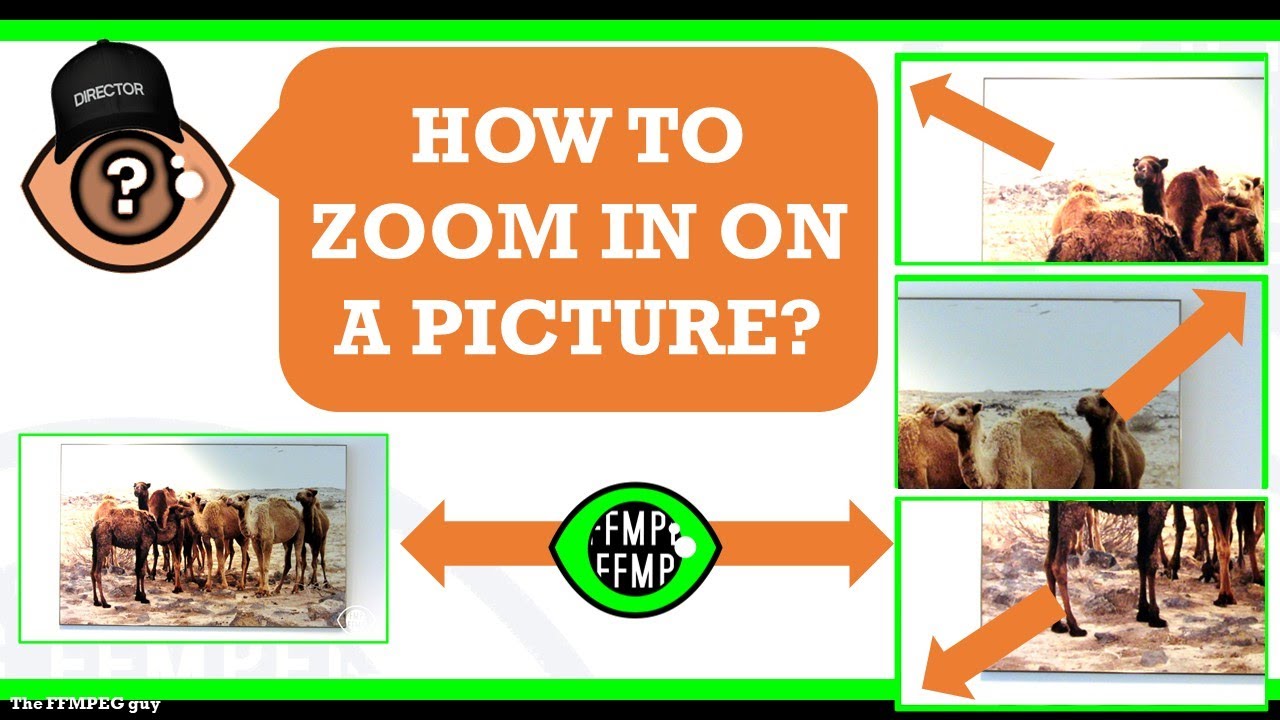 How to zoom in on a picture | Zoom in photo video effect #ffmpeg # ...