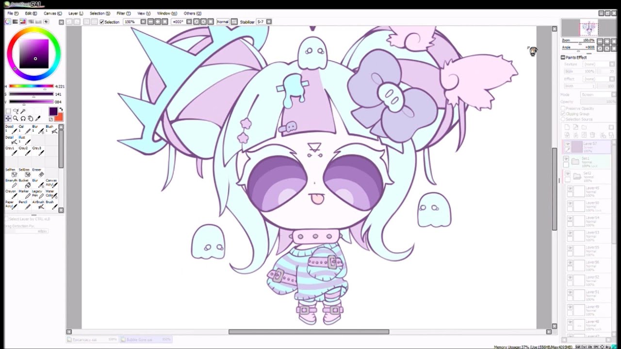 Speedpaint - Bubble Goth - YouTube