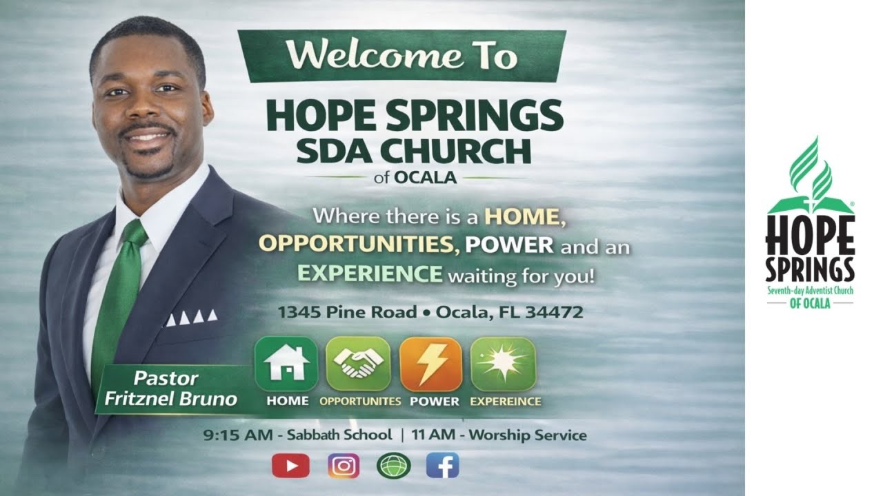 Hope Springs SDA Church of Ocala-1/3/26 - YouTube