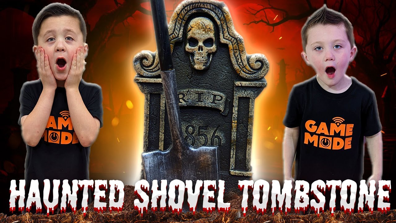 Haunted Shovel Tombstone Spirit Halloween | Unbox Setup Halloween ...