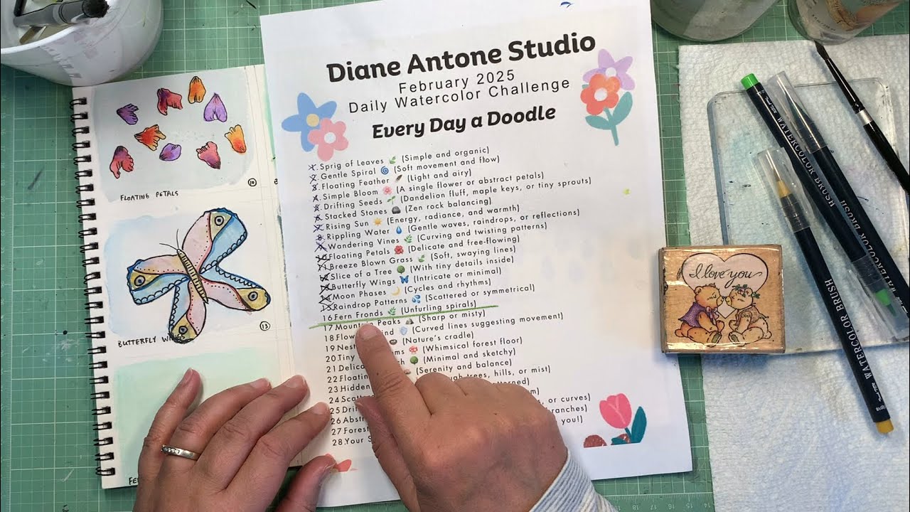 Fern Fronds - Every Day A Doodle (Feb. ‘25) Diane Antone Studio Daily ...