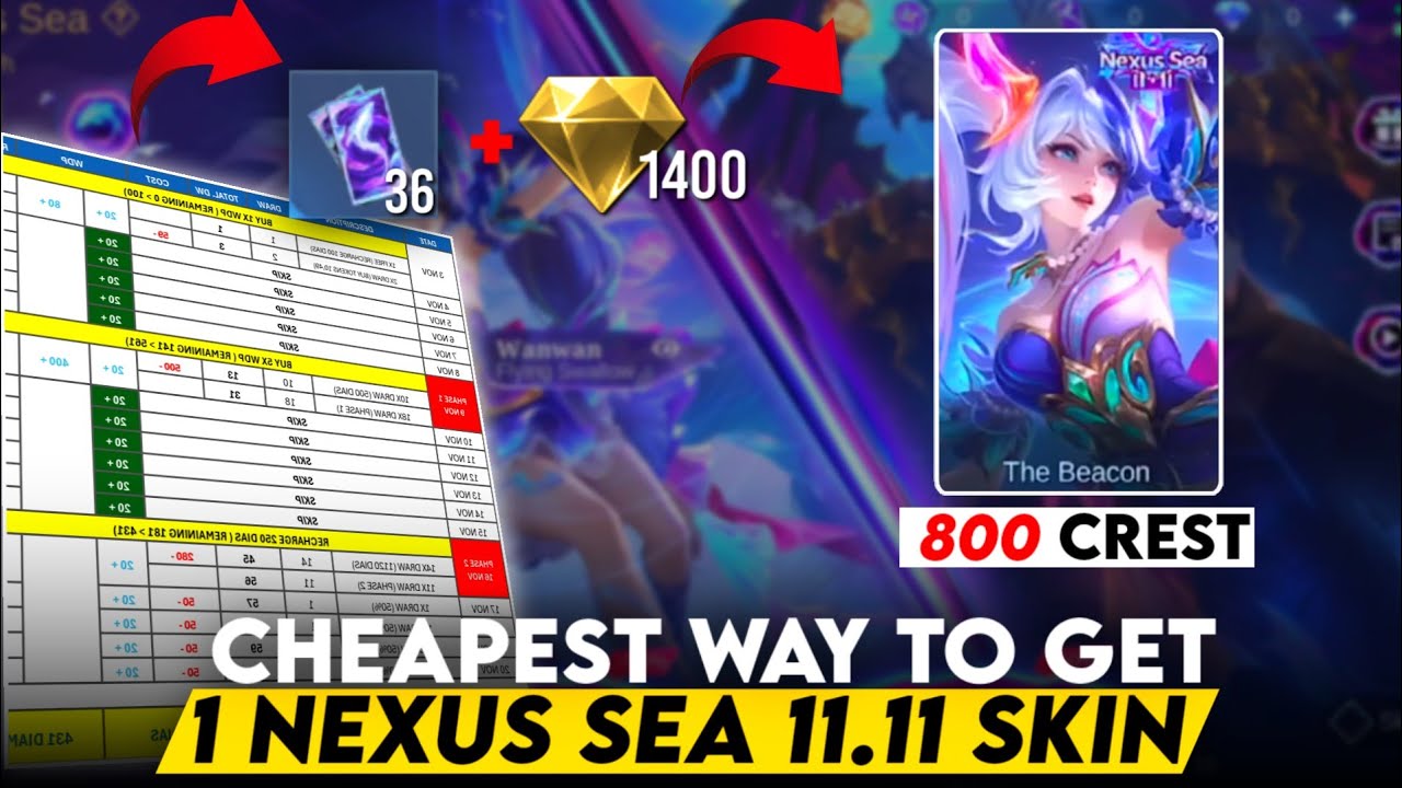 CHEAPER WAY GET 1 NEXUS SEA 11.11 SKIN WITH PROMO DIAMOND 2025 - YouTube