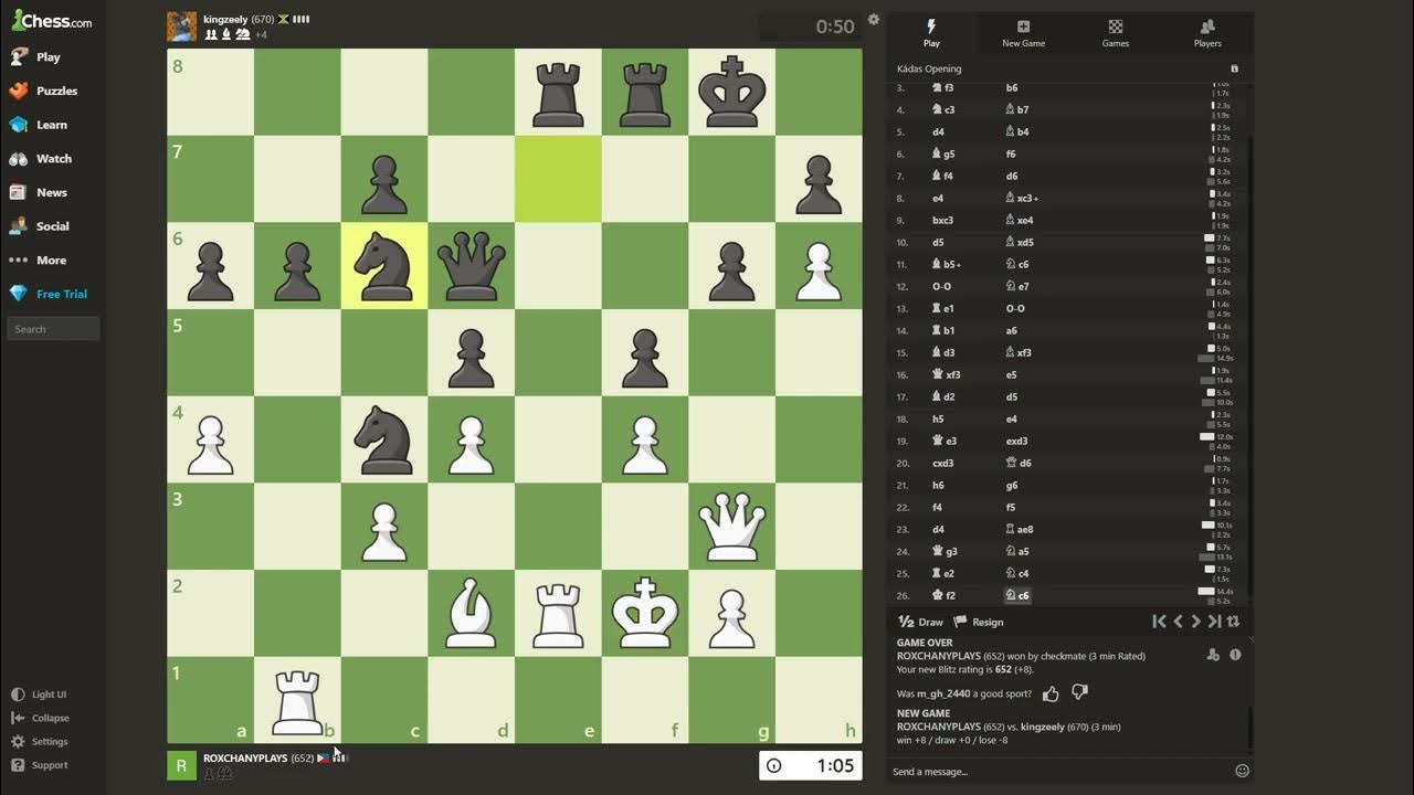 Climbing the Chess Ladder – Road to 2000 Elo! : 674 ELO - YouTube