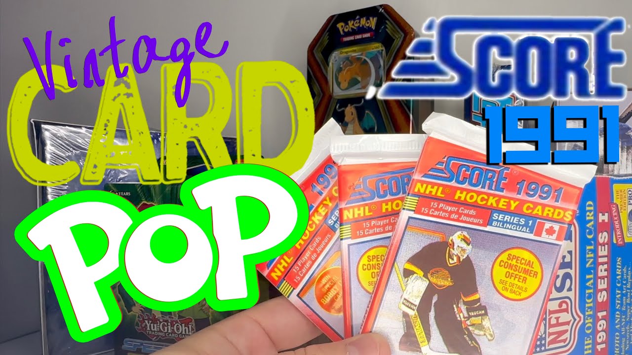 1991 Series 1 NHL SCORE card pops - YouTube