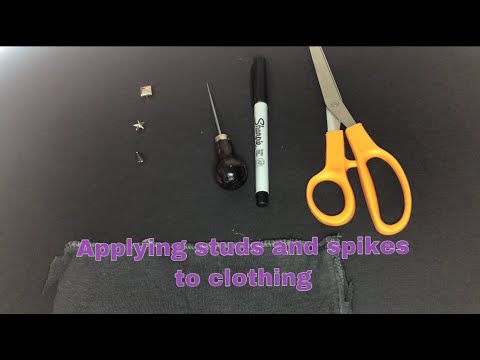 How to apply spikes and studs to fabric,denim,leather etc. | Kate Ann ...
