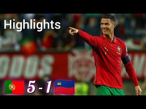 Portugal vs Liechtenstein / Extended Highlights/All goals/Cristiano hat trick