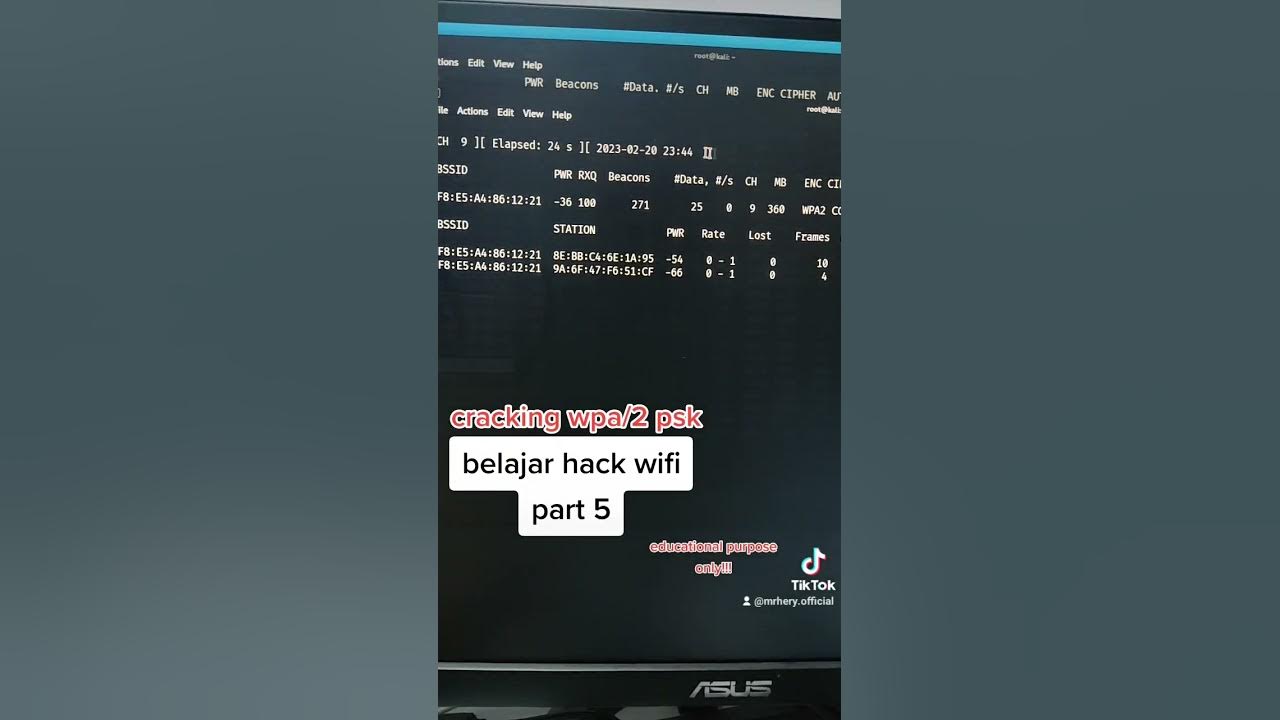 Belajar Hack Wifi part 5 - Cracking WPA/2 PSK Wifi - YouTube