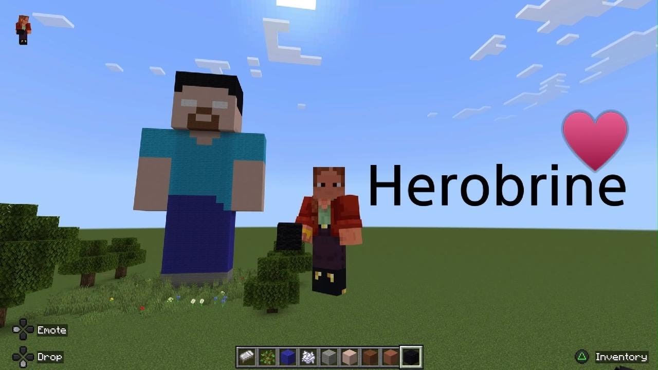 How to make a herobrine in Minecraft - YouTube
