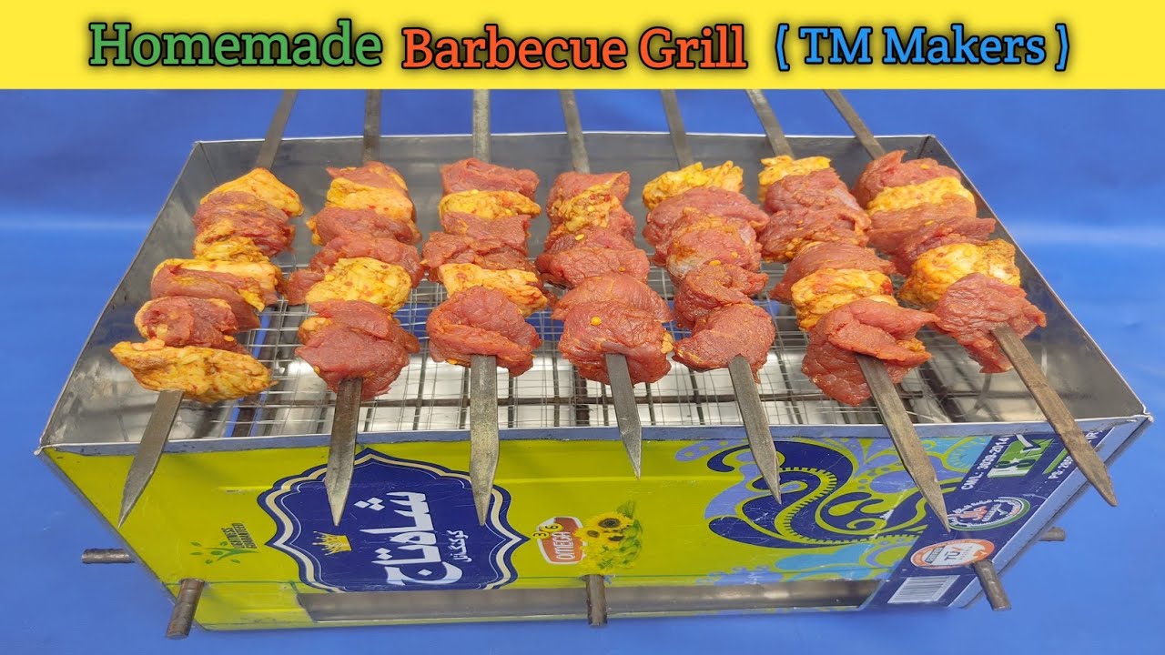 How To Make Barbeque Grill At Home | Diy Barbeque Grill | How To Make ...